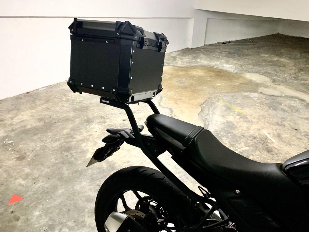 SHAD Rack and 45L Aluminium Box (MT15 2019), Motorcycles, Motorcycle ...