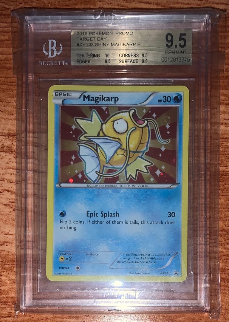 Shiny Magikarp BGS9.5 Potential PSA 10? Pokemon Gyarados, Toys & Games ...