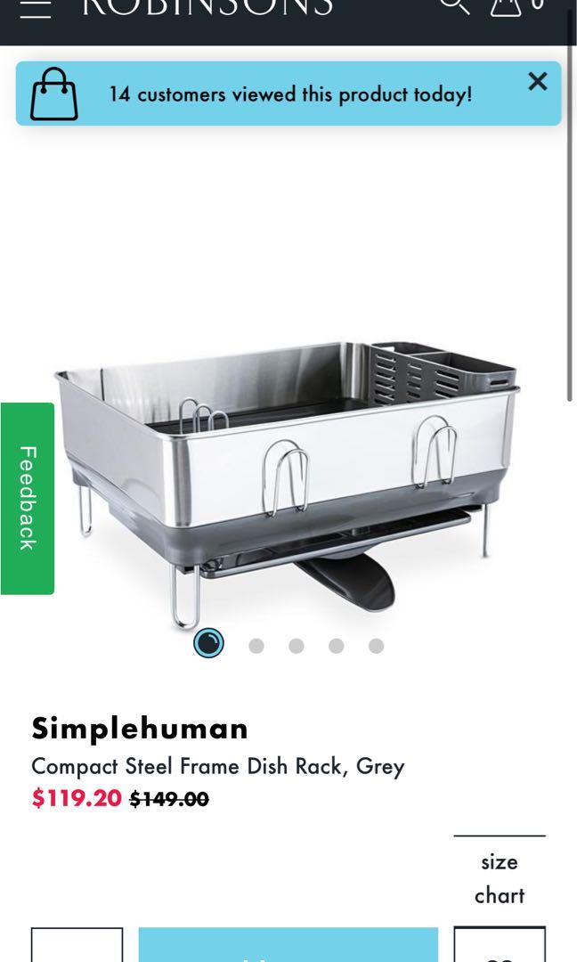 Simple human compact dish rack, Furniture & Home Living, Bathroom ...