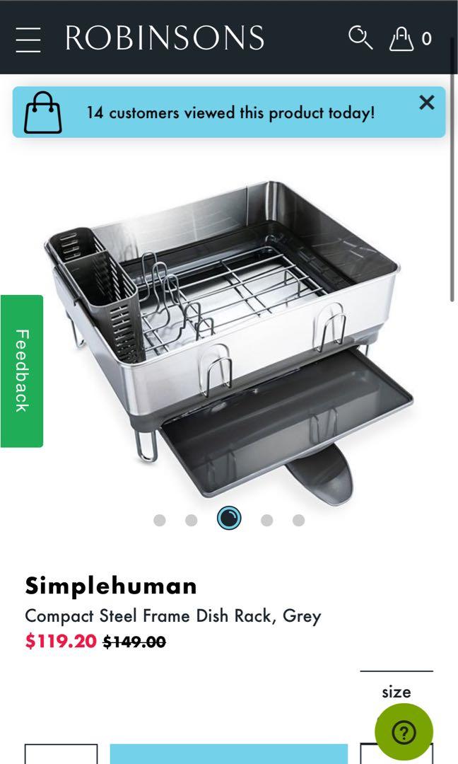 Simple human compact dish rack, Furniture & Home Living, Bathroom ...