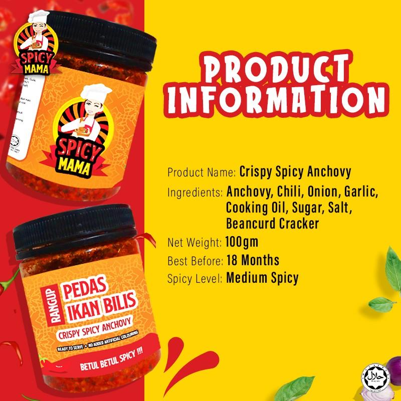 SpicyMama Crispy Spicy Anchovy, Food & Drinks, Packaged & Instant Food ...