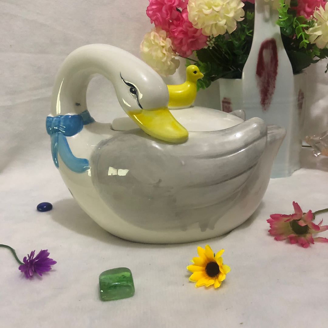 Swan Cookie Jar, Furniture & Home Living, Home Improvement ...