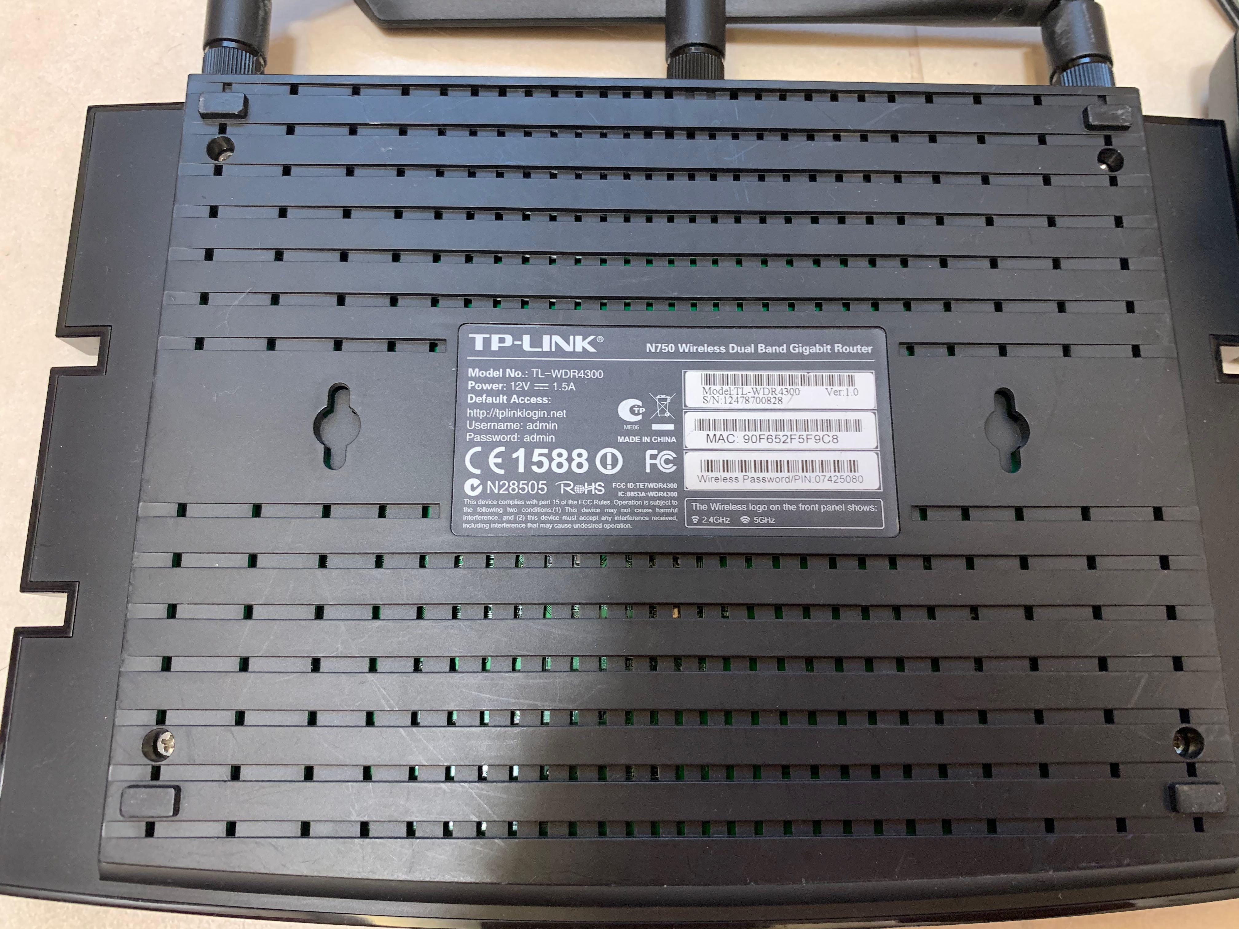 TP-LINK router N750 連火牛, 電子產品, 其他 - Carousell