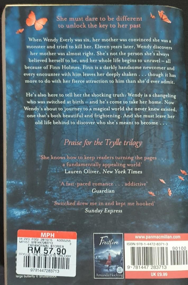 TRYLLE TRILOGY - AMANDA HOCKING, Hobbies & Toys, Books & Magazines ...