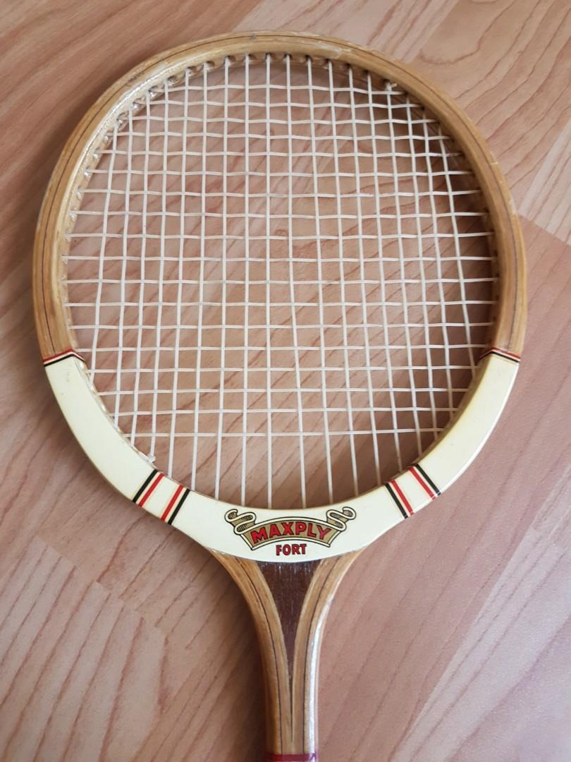 Vintage Dunlop Maxply Fort Wooden Racket, Hobbies & Toys, Memorabilia ...