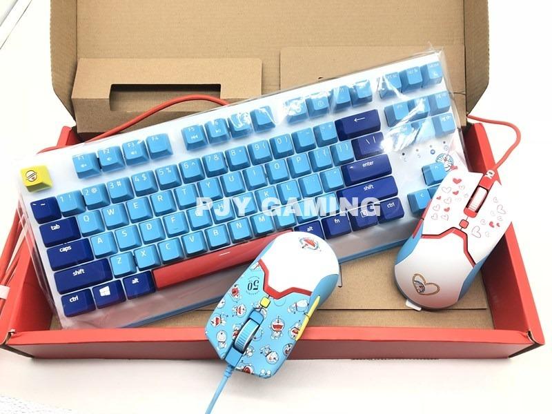 99new razer x doraemon mouse/keyboard bundle(razer blackwidow x te ...