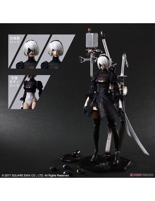 預訂 4月 日版 JP SQUARE ENIX 2B DX NIER:AUTOMATA PLAY ARTS KAI [YORHA NO.2 ...