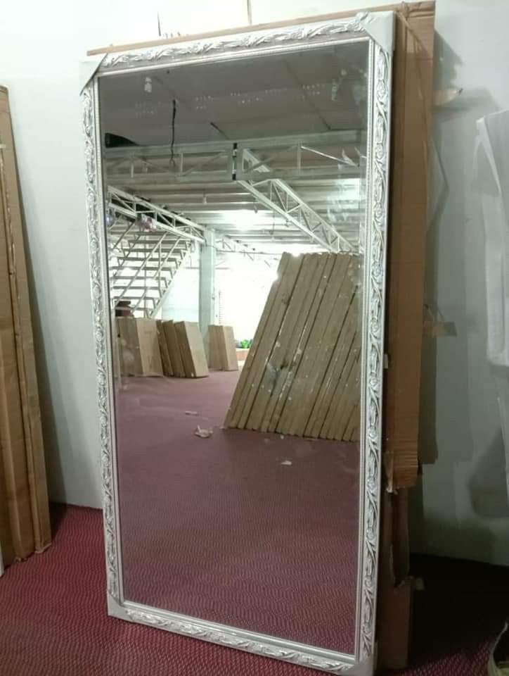 Big Mirror /Cermin Besar / Cermin Deco / Cermin Viral, Furniture & Home ...