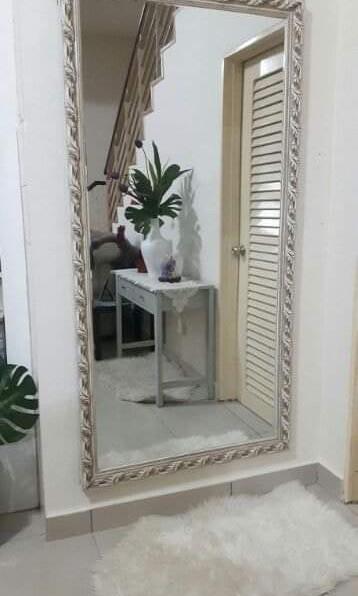 Big Mirror /Cermin Besar / Cermin Deco / Cermin Viral, Furniture & Home ...