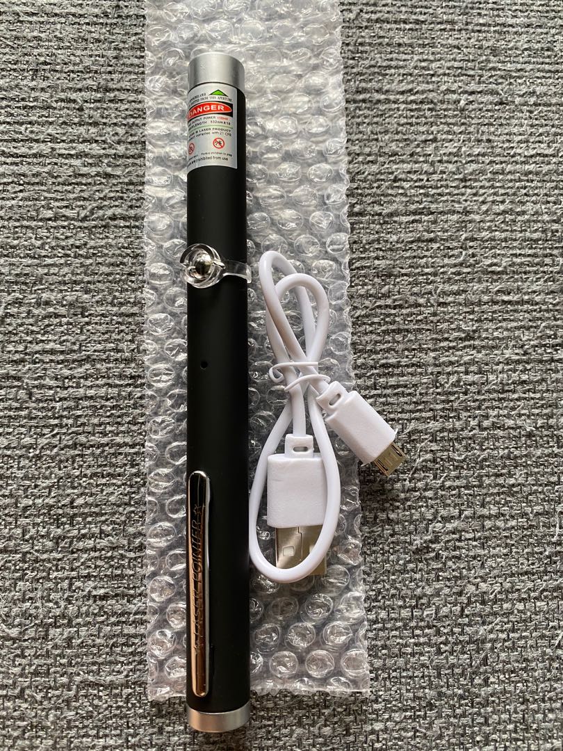 Brand new rechargeable green laser pointer, Everything Else on Carousell