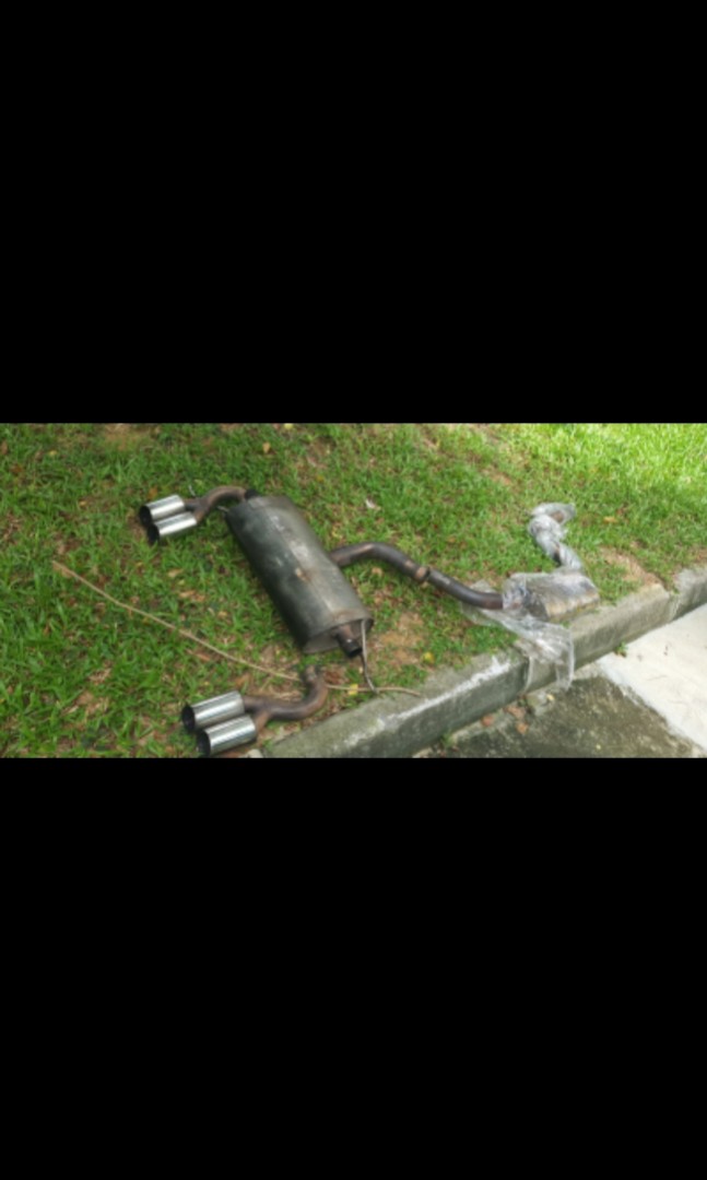 Csc Marmitte Quad exhaust for Scirocco 1.4 and 2.0, Car Accessories ...