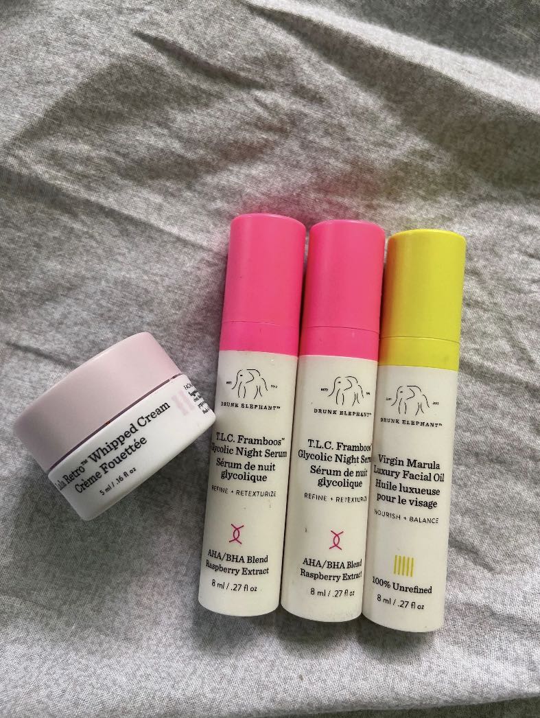 Skincare Drunk Elephant mini, Beauty & Personal Care, Face, Face Care ...