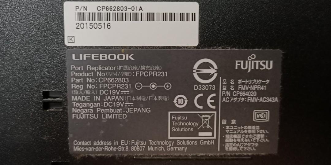 Fujitsu Lifebook Port Replicator, Computers & Tech, Parts & Accessories ...