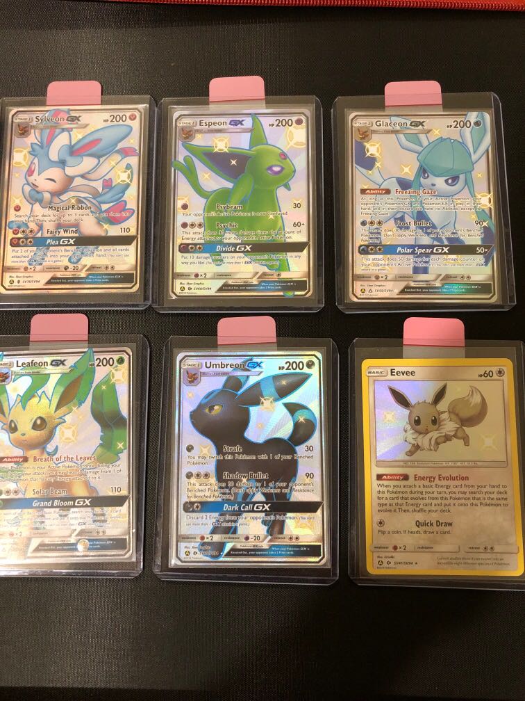 Hidden fates eeveelution set nm/m, Hobbies & Toys, Toys & Games on ...