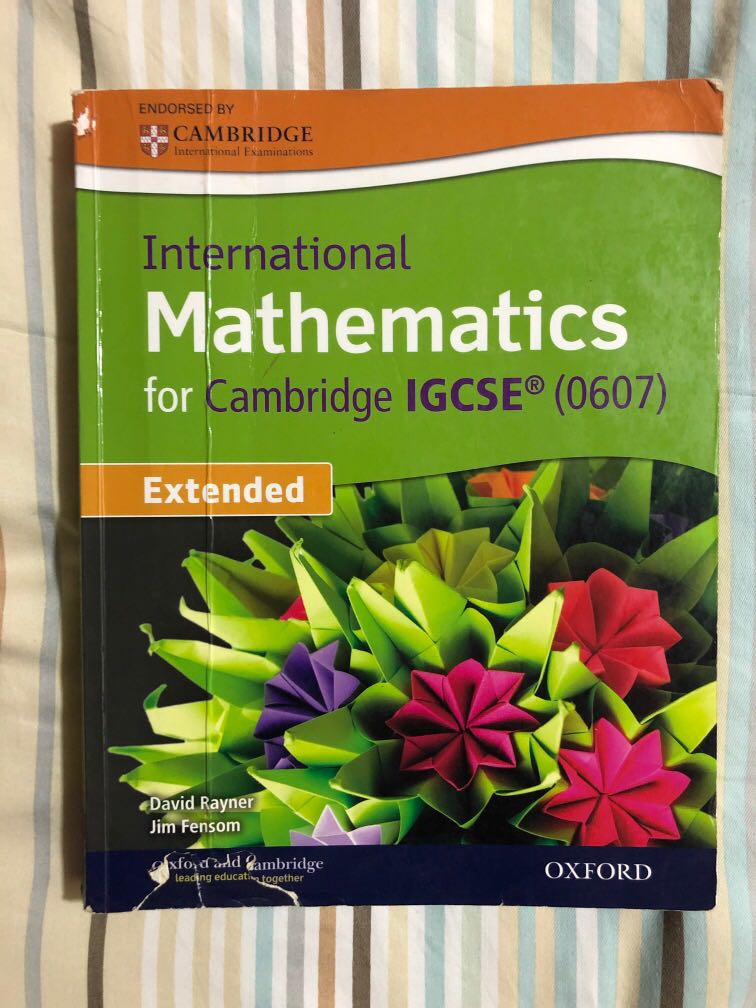 International Mathematics for Cambridge IGCSE - Extended, Hobbies ...