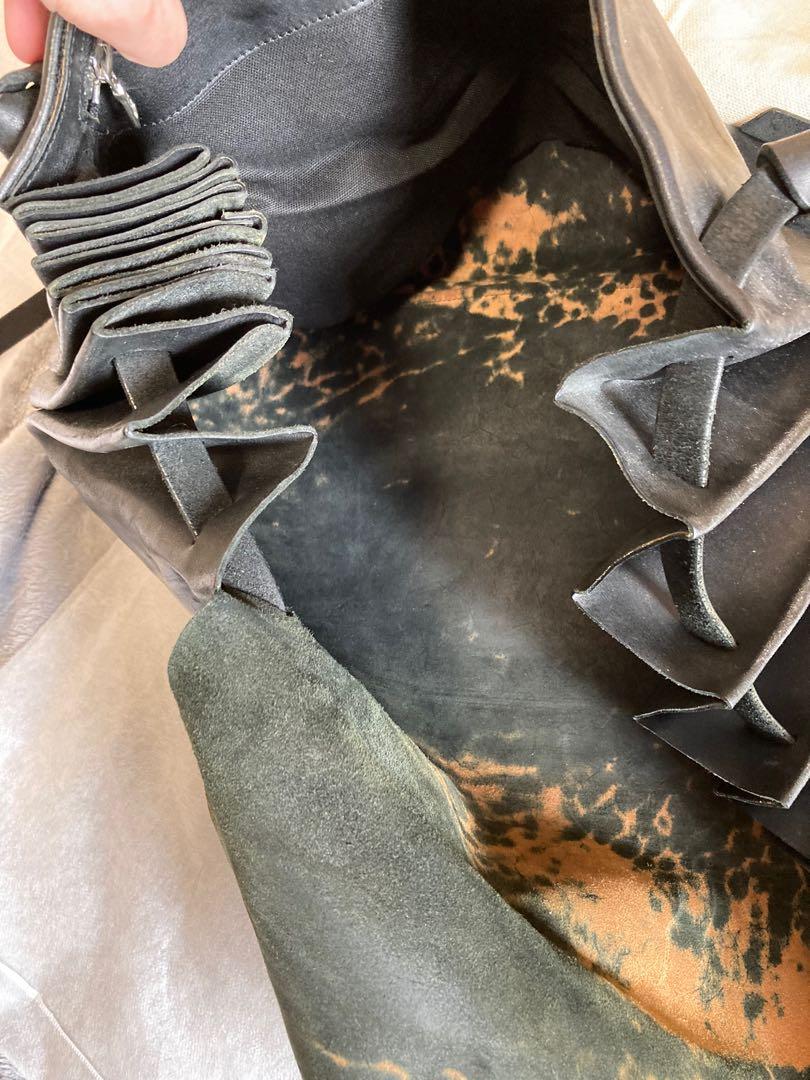 M.A+ Maurizio Amadei Leather Accordion Bag, Men's Fashion, Bags, Sling ...