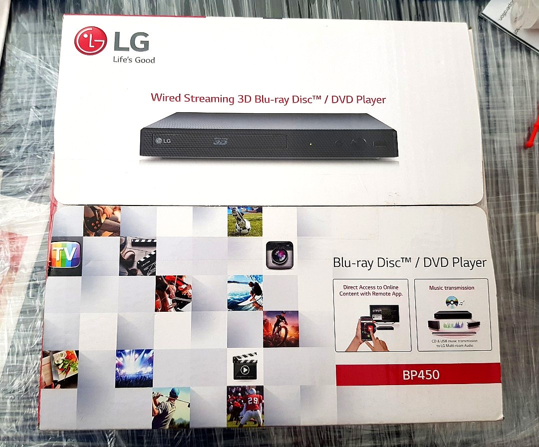 NEW LG WIRED STREAMING 3D BLU RAY DISC/DVD PLAYER MODEL BP450, TV ...