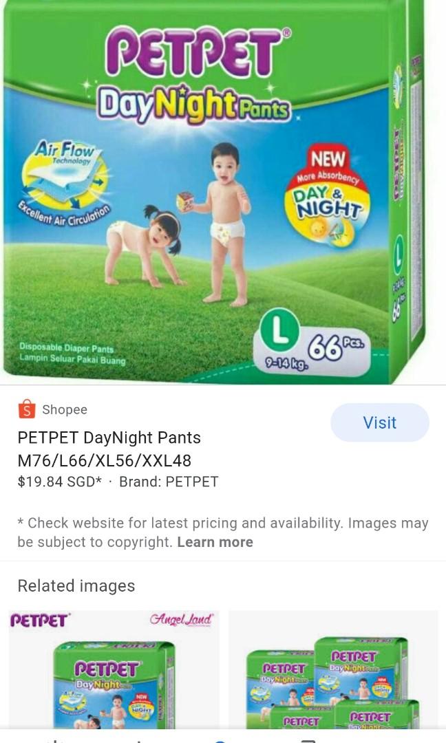 Petpet L size diapers, Babies & Kids, Bathing & Changing, Diapers ...