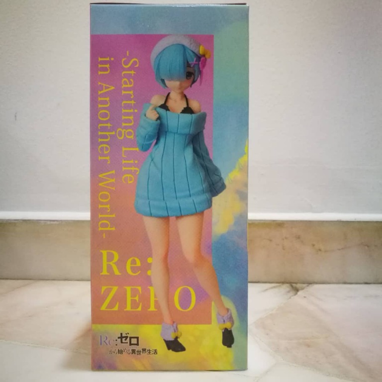 Re:ZERO Precious Figure REM in Pink Sweater pvc figure (no brand ...