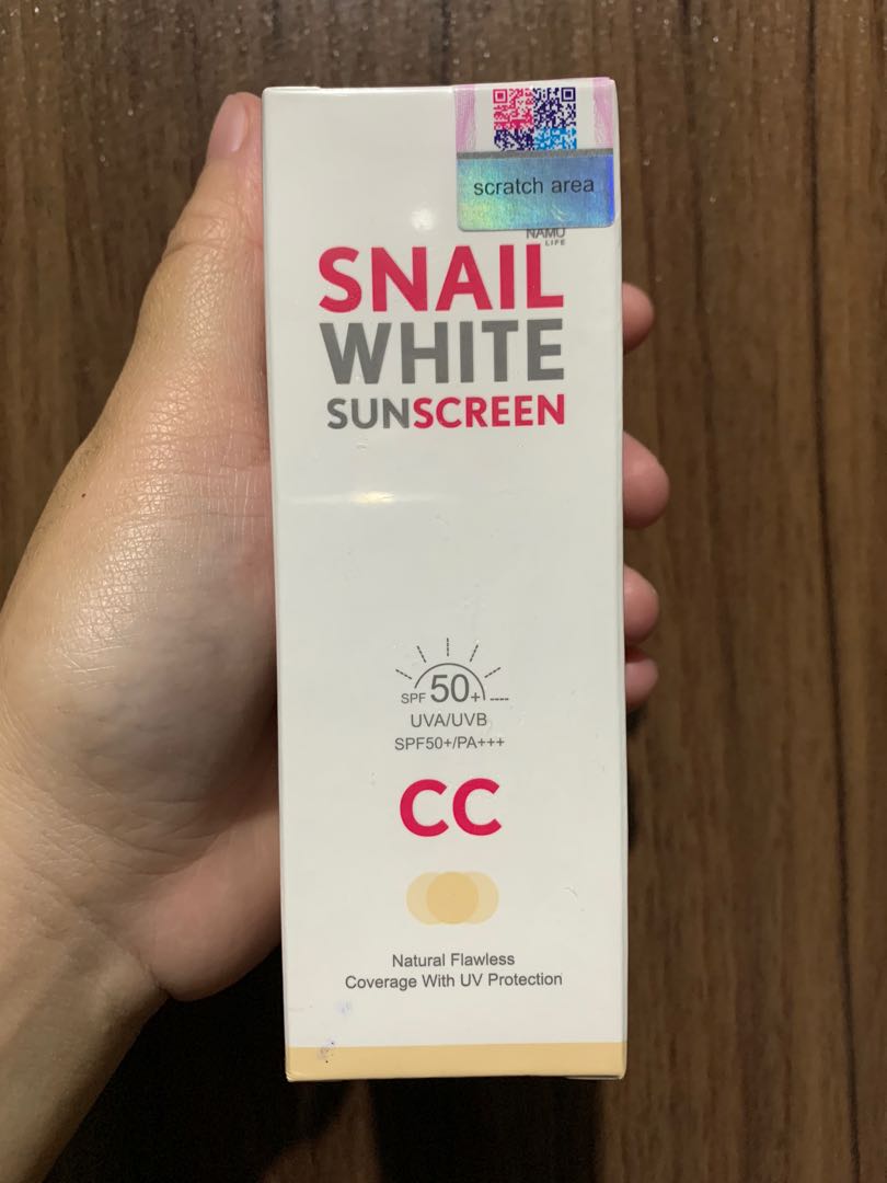 Namu Life Snail White Sunscreen CC Cream SPF50 50ml, Beauty & Personal ...
