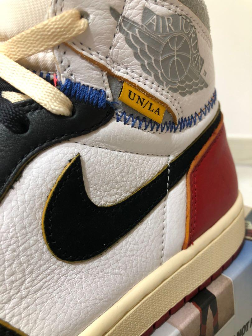 Nike x Union LA Air Jordan 1 High OG Retro Black Toe Chicago, Men's ...