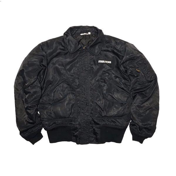 Vintage Japanese moto sport brand MAZDA bomber jacker, Men's Fashion ...