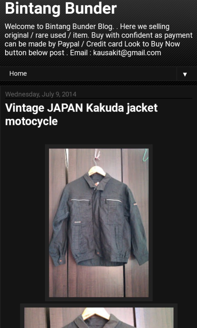 VINTAGE KAKUDA japan Jacket, Men's Fashion, Coats, Jackets and ...