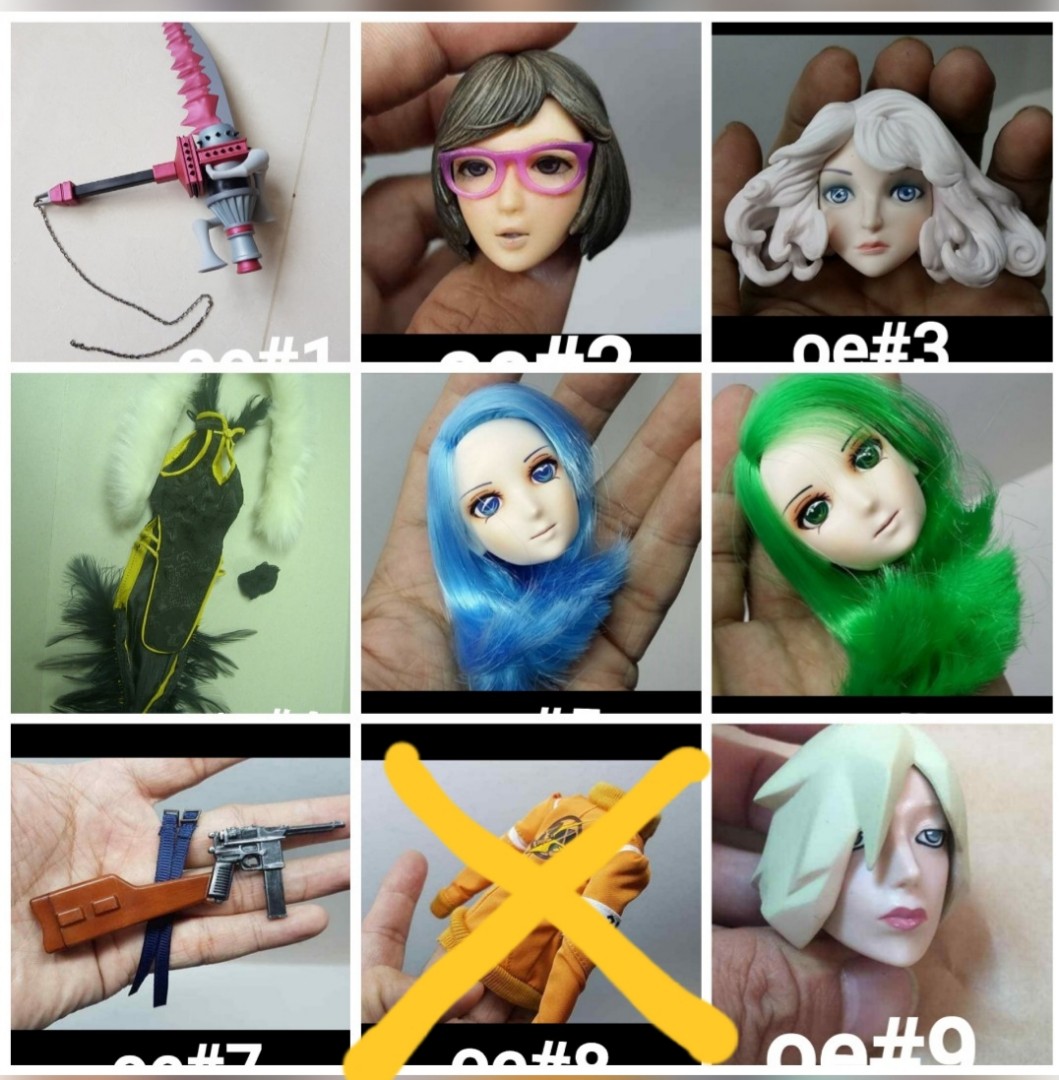 1/6 scale OE original effect figure loose parts, Hobbies & Toys, Toys ...