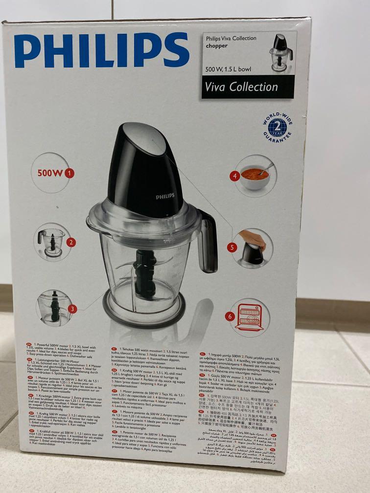 BNIB Philips Viva Collection chopper, TV & Home Appliances, Kitchen ...