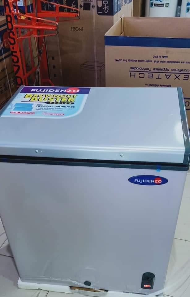 Brand New Fujidenzo Solid Top Chest Freezer 5.5 cu ft Brownout Buster Chiller and Freezer, TV ...