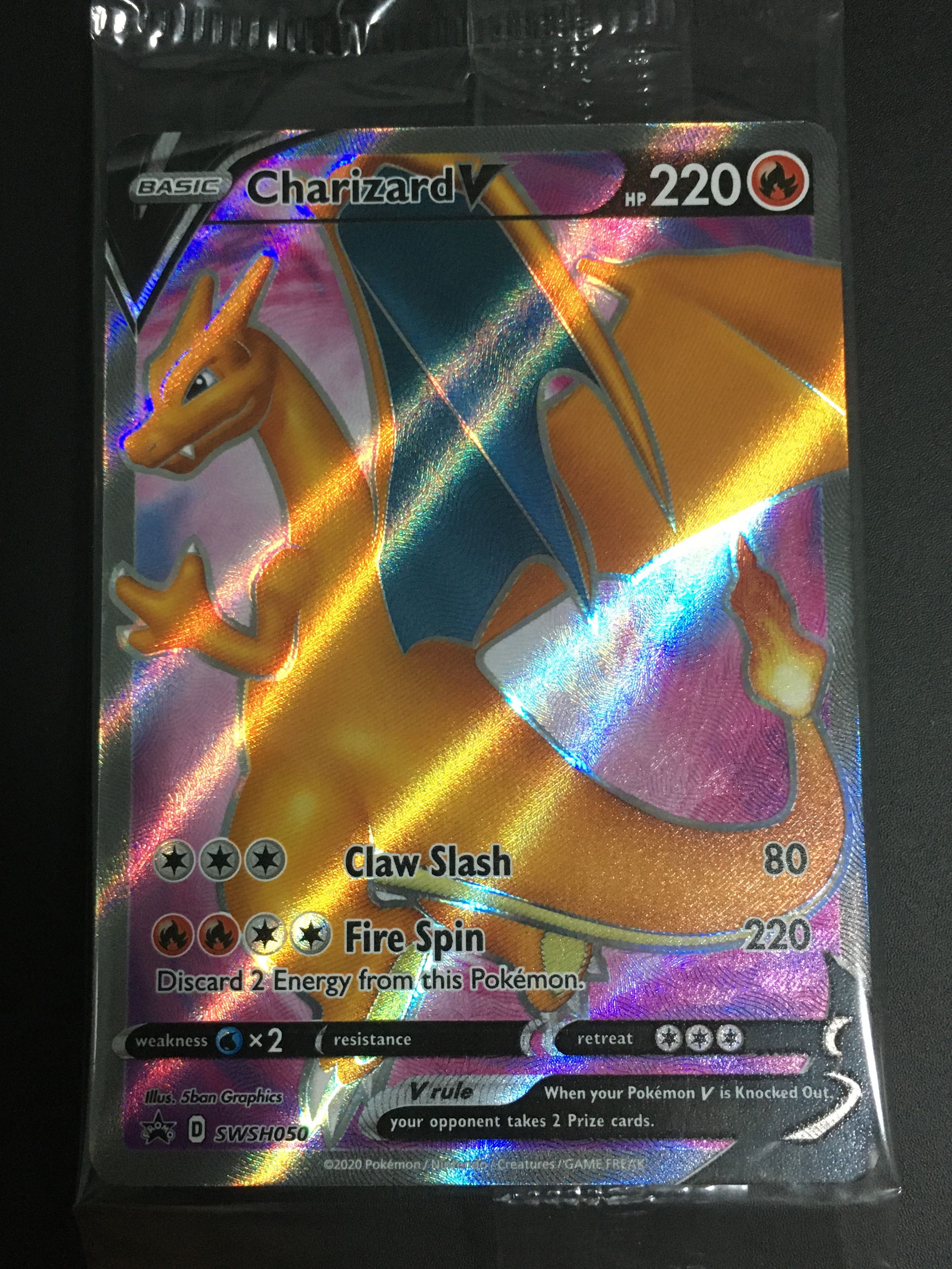Charizard V Full Art Promo - Pokemon TCG Champion’s Path, Toys & Games ...