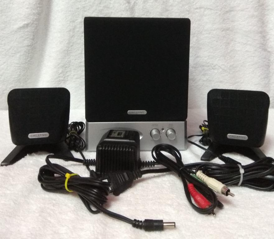 Creative Technology PCWorks LX220 2.1 speakers with subwoofer, TV ...