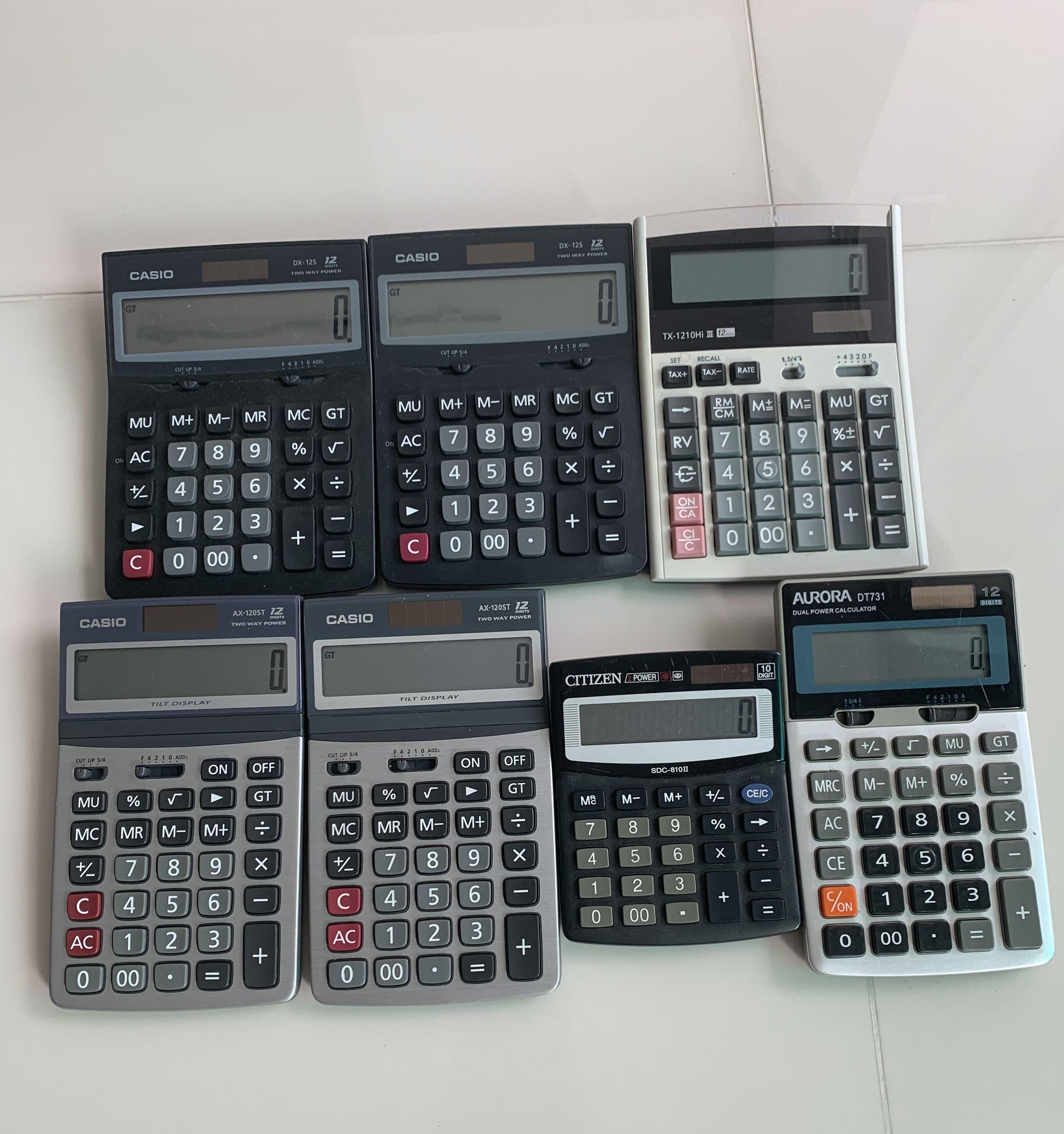 Dual Power Calculators - All assorted brands, Computers & Tech, Office & Business Technology on ...