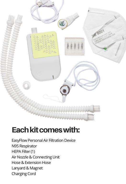 Easy Flow Personal Air Filtration System, Beauty & Personal Care ...