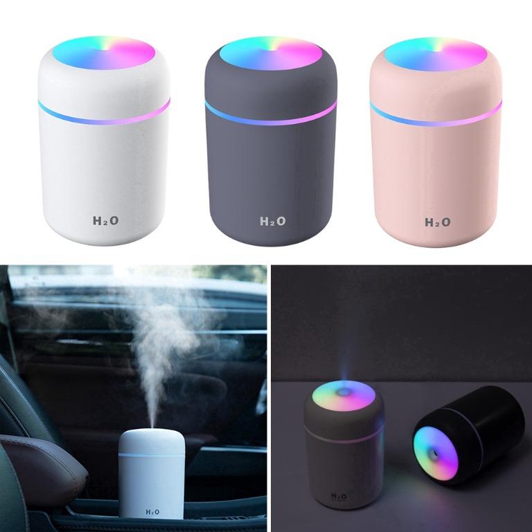H2O Car Humidifier Usb minimalist design with led lights 300ml, Beauty ...