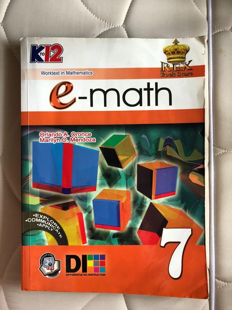 K-12 Math Textbook (For Grade 7), Hobbies & Toys, Books & Magazines ...