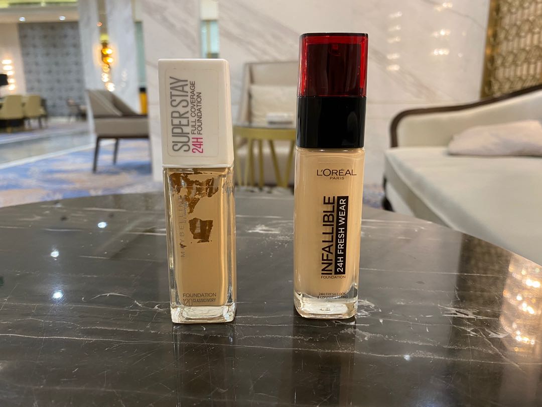 Loreal Infallible with free Maybelline Super stay, Beauty & Personal ...