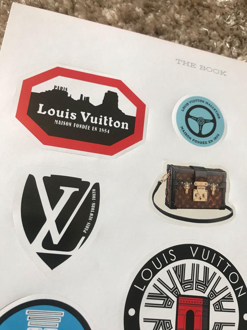 Louis Vuitton sticker stiker tempelan untuk tas cap LV koper trunk ...