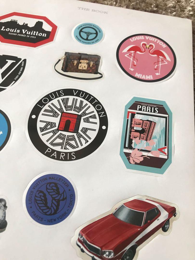 Louis Vuitton sticker stiker tempelan untuk tas cap LV koper trunk ...