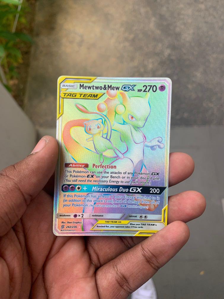Mewtwo and mew GX tag team Hyper rare, Hobbies & Toys, Toys & Games on ...