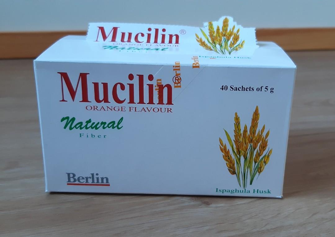 Mucilin Natural Fiber ☆ Orange Flavor, Health & Nutrition, Health ...
