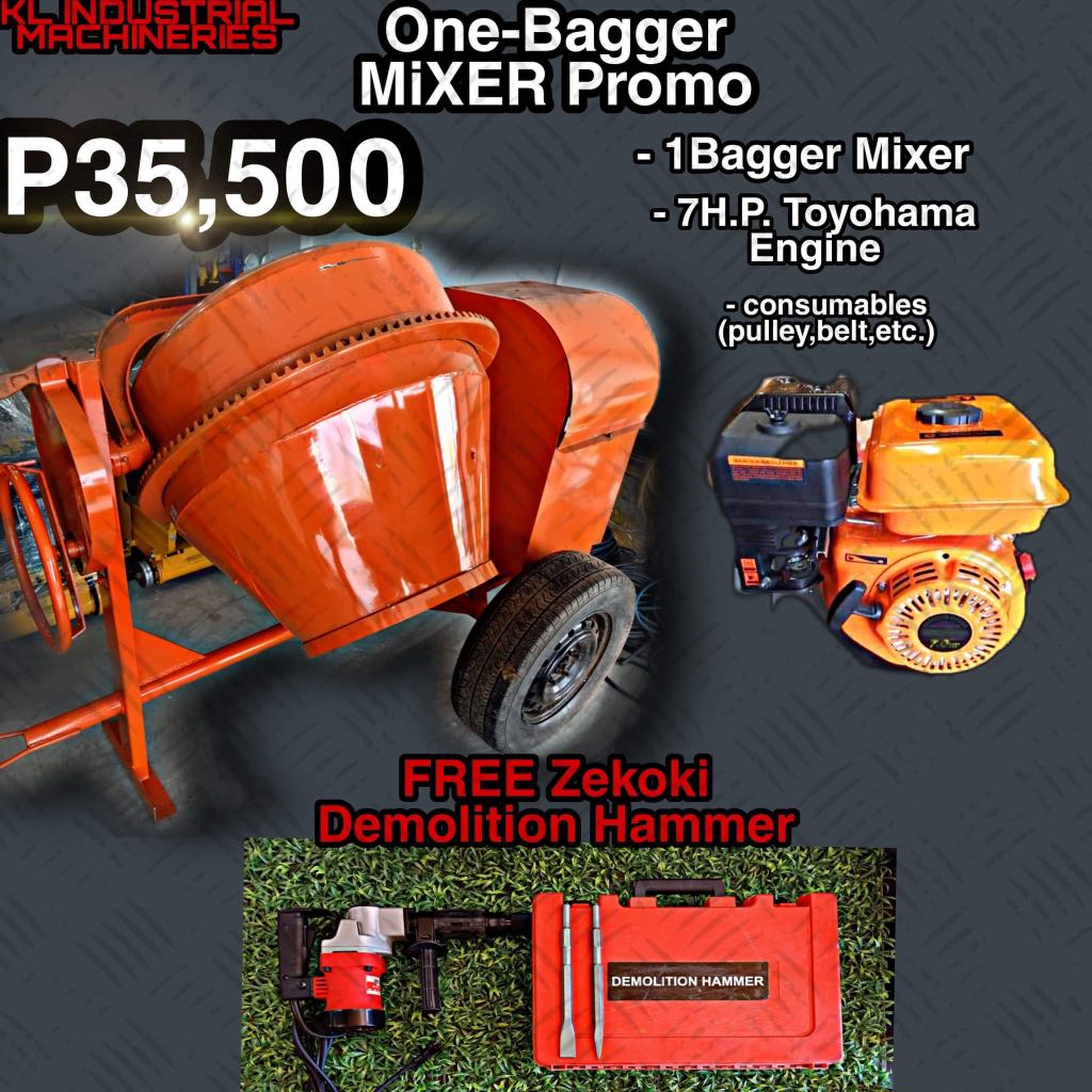 One Bagger Mixer, Commercial & Industrial, Construction & Building ...