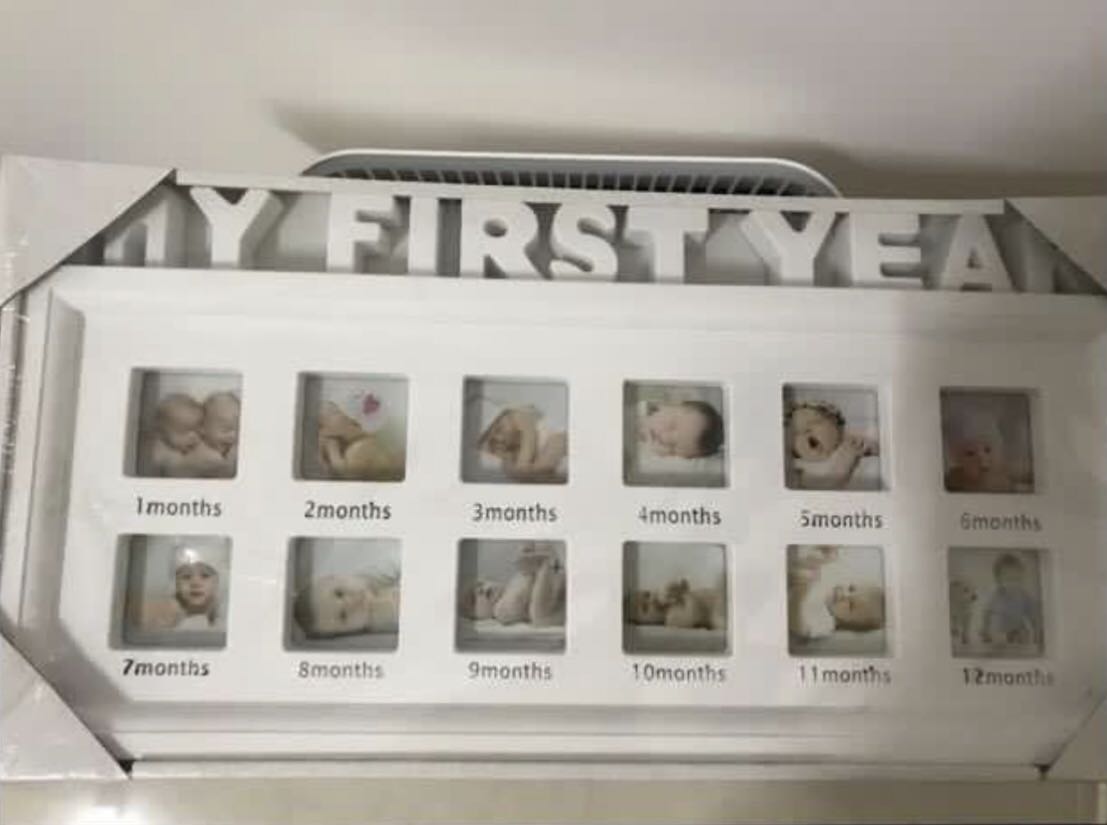 Photo Frame My First Year One Year, Furniture & Home Living, Home Decor ...