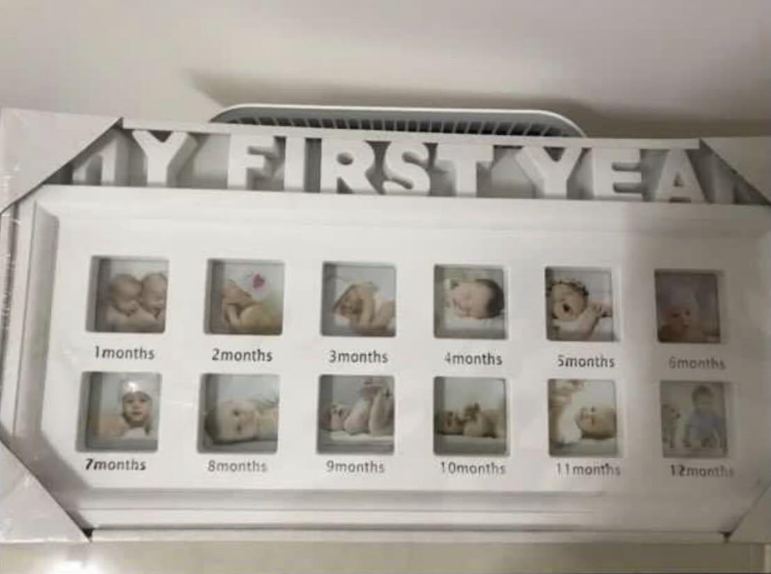 Photo Frame My First Year One Year, Furniture & Home Living, Home Decor ...