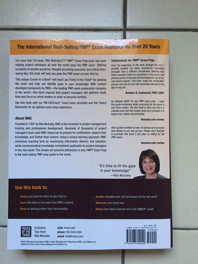 PMP Exam Prep 9th edition Rita Mulcahy, Hobbies & Toys, Books ...