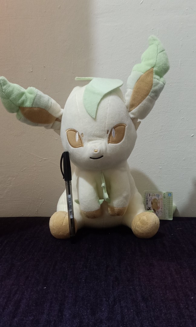 Pokemon Leafeon Sitting Plush, Hobbies & Toys, Toys & Games on Carousell