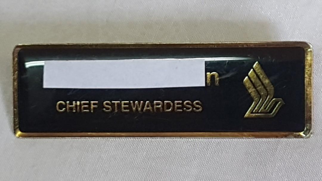 Singapore Airlines Chief Stewardess Name Tag, Hobbies & Toys ...