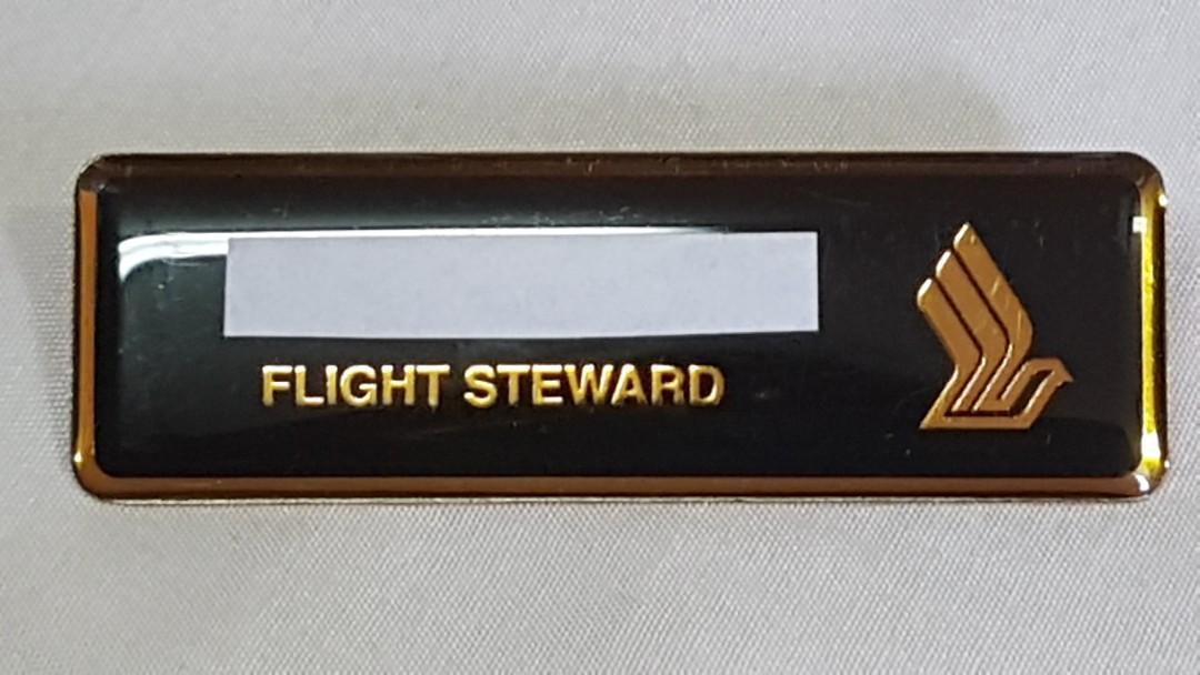 Singapore Airlines Flight Steward Name Tag, Hobbies & Toys, Memorabilia ...