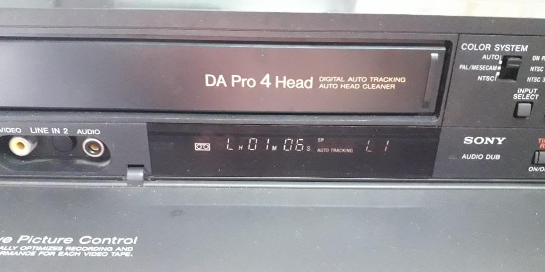 Sony 4Head VHS/VCR, TV & Home Appliances, TV & Entertainment, Blu-Ray ...