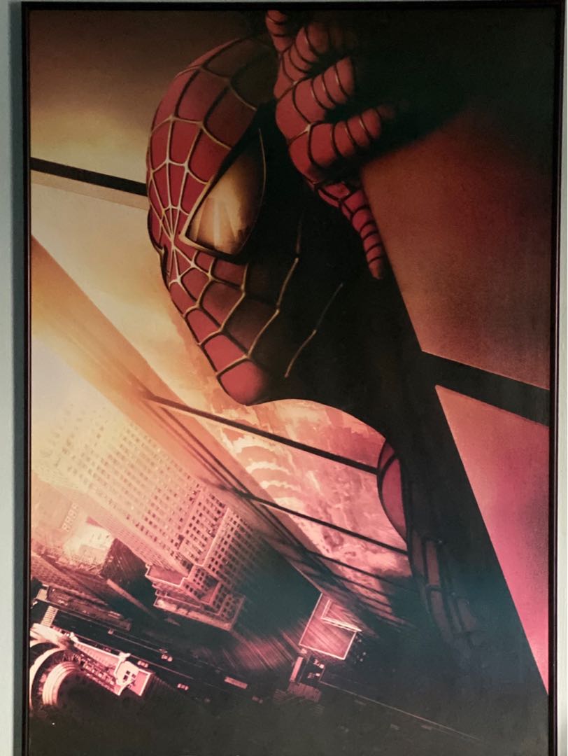 Spider-Man poster with frame, Hobbies & Toys, Memorabilia ...